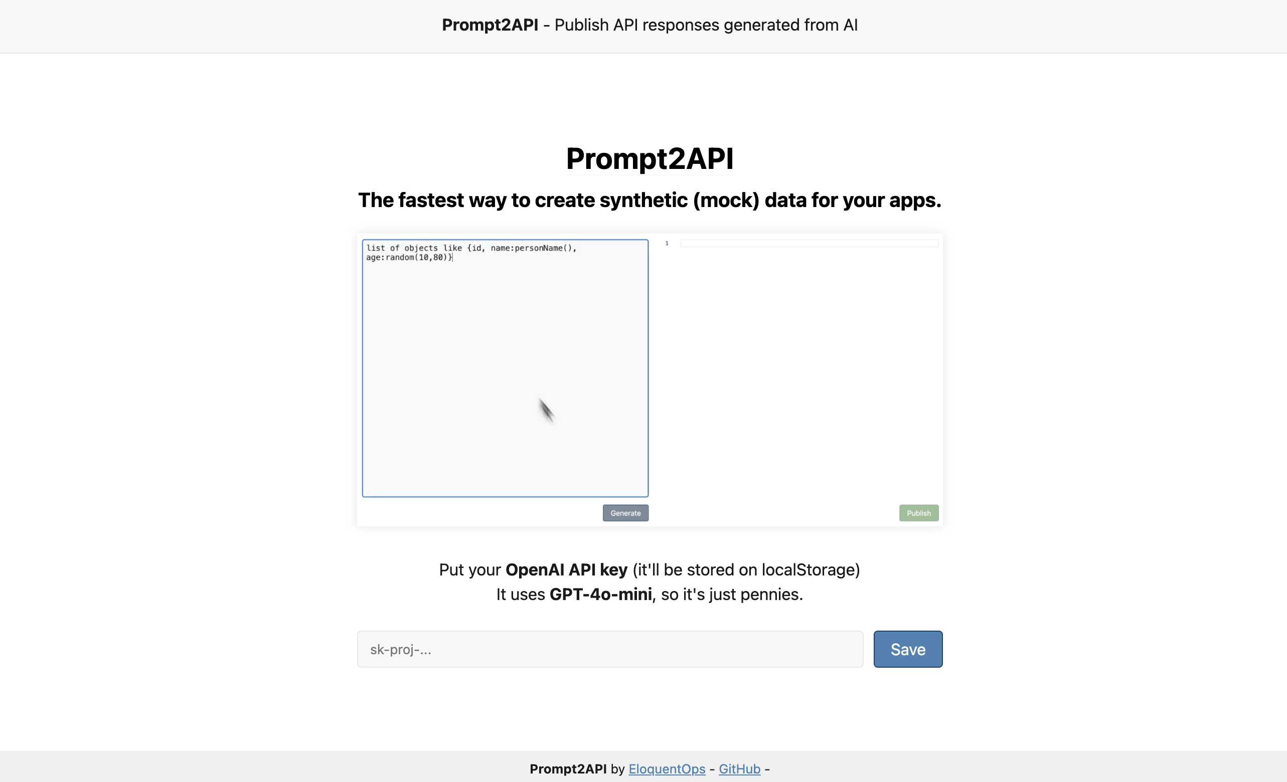 Introducing Prompt2API our free tool to generate and publish synthetic ...